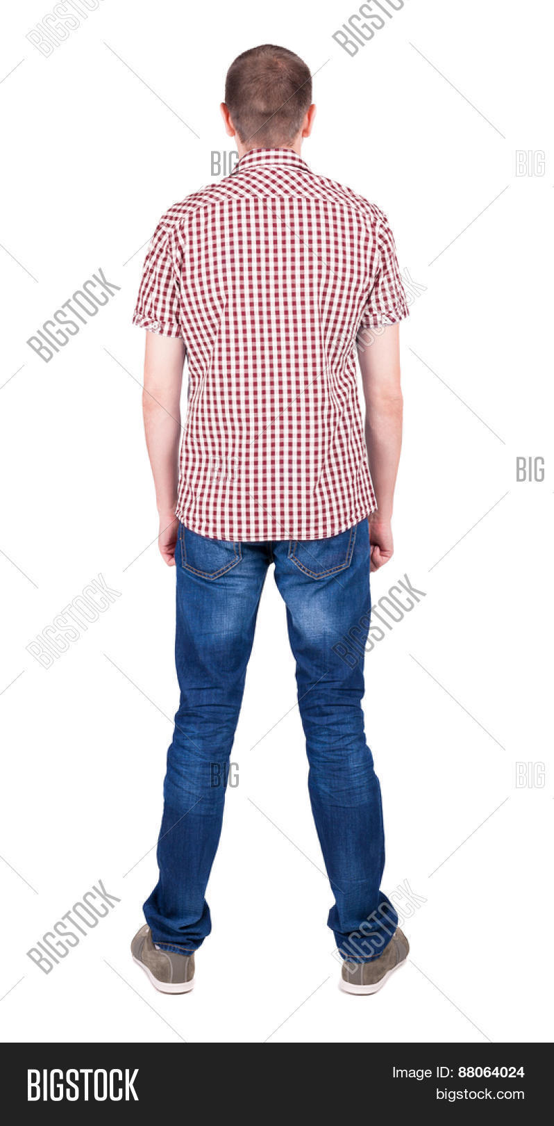 Back View Handsome Man Image & Photo (Free Trial) | Bigstock