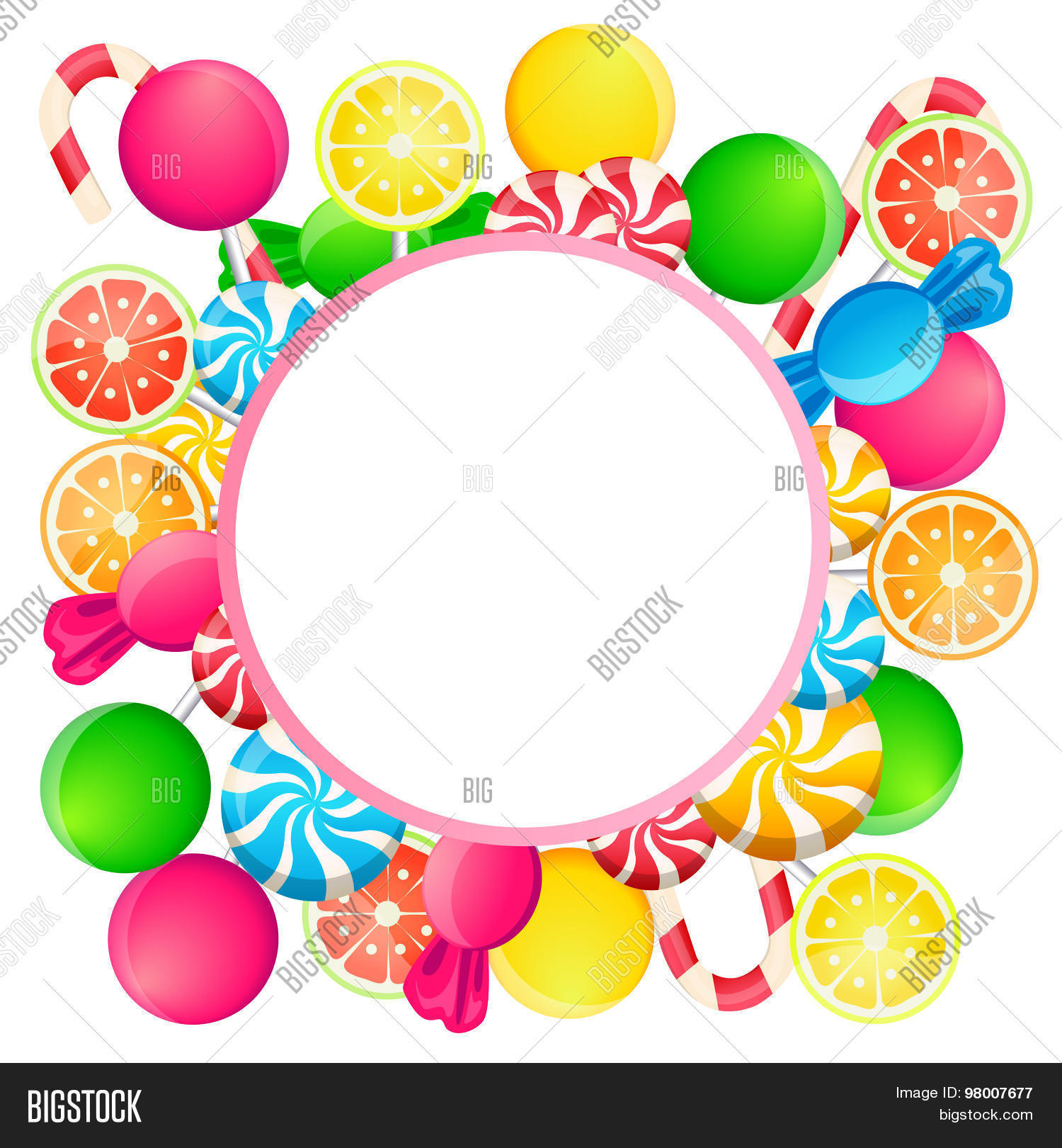 Card Candy. Round Vector & Photo (Free Trial) | Bigstock