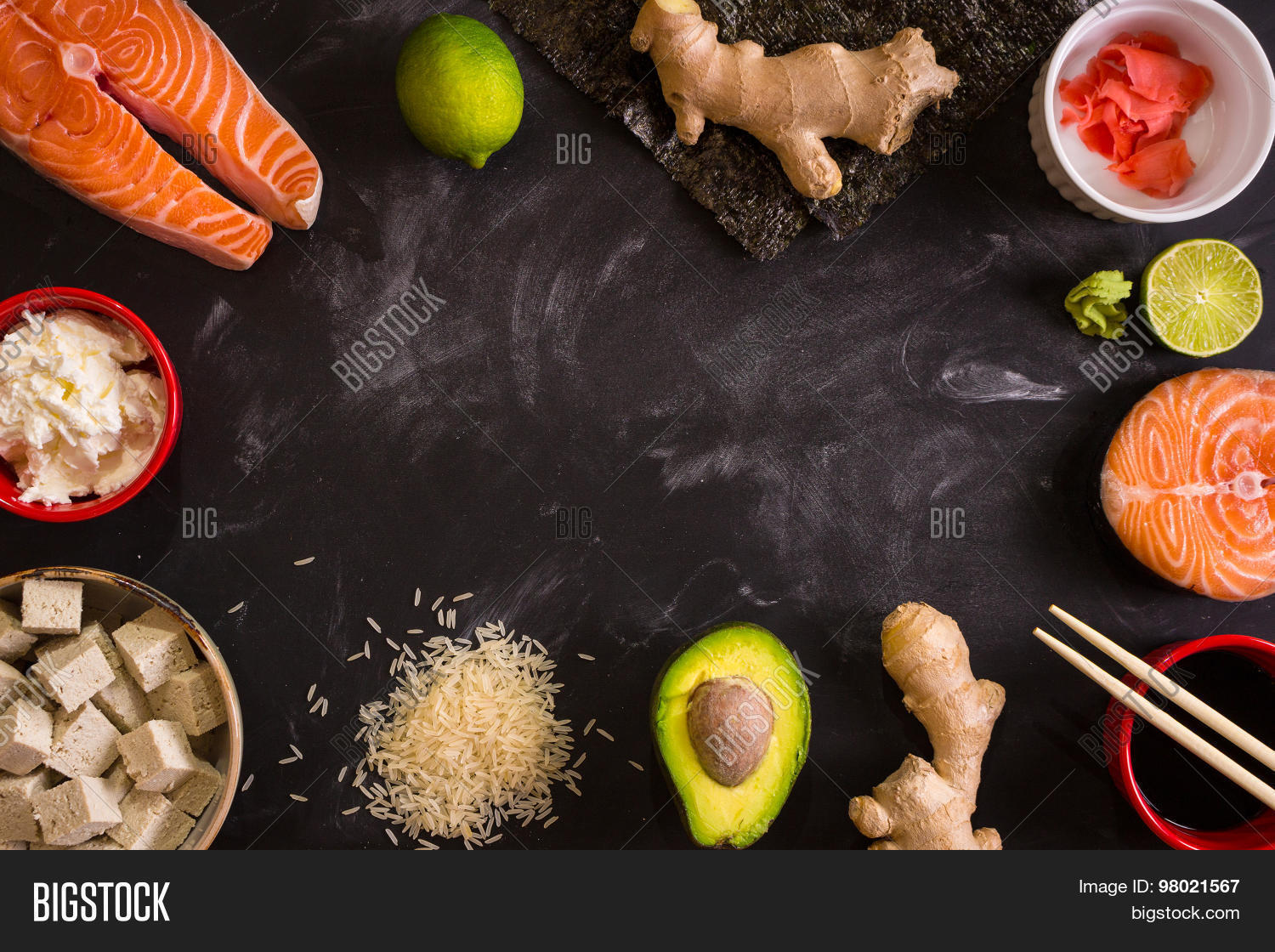 Ingredients Sushi On Image & Photo (Free Trial) | Bigstock
