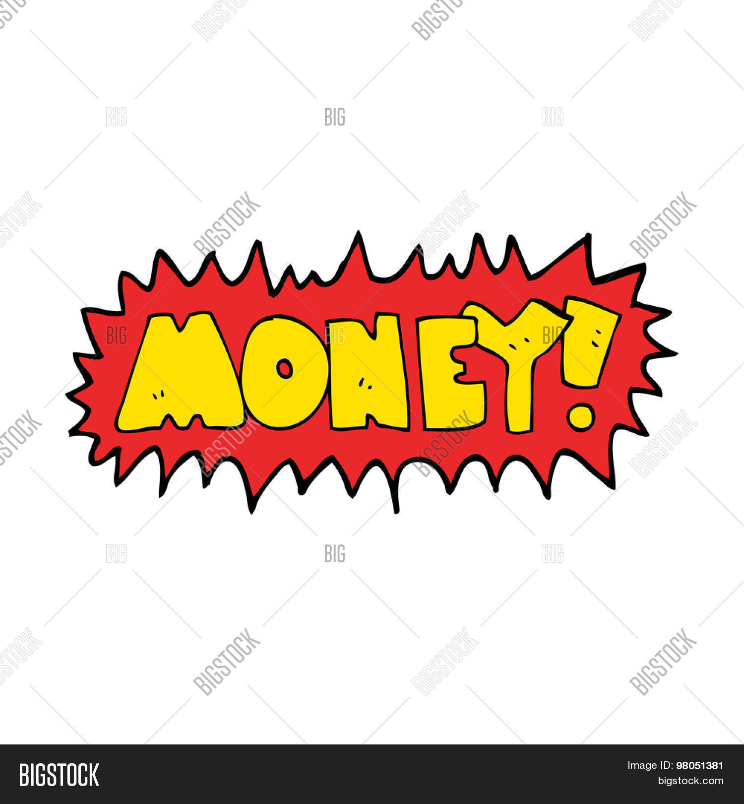 Cartoon Money Symbol Vector & Photo (Free Trial) | Bigstock