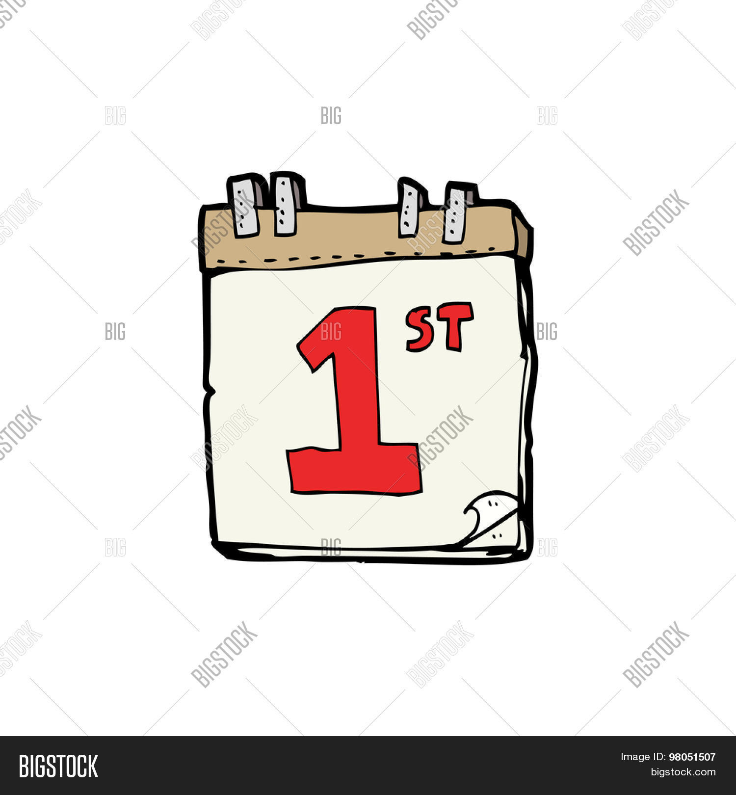 Cartoon Calendar Vector & Photo (Free Trial) | Bigstock