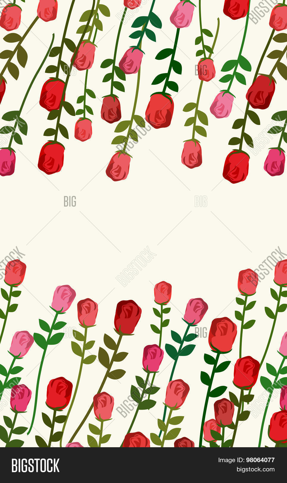 Rose Background Space Vector & Photo (Free Trial) | Bigstock