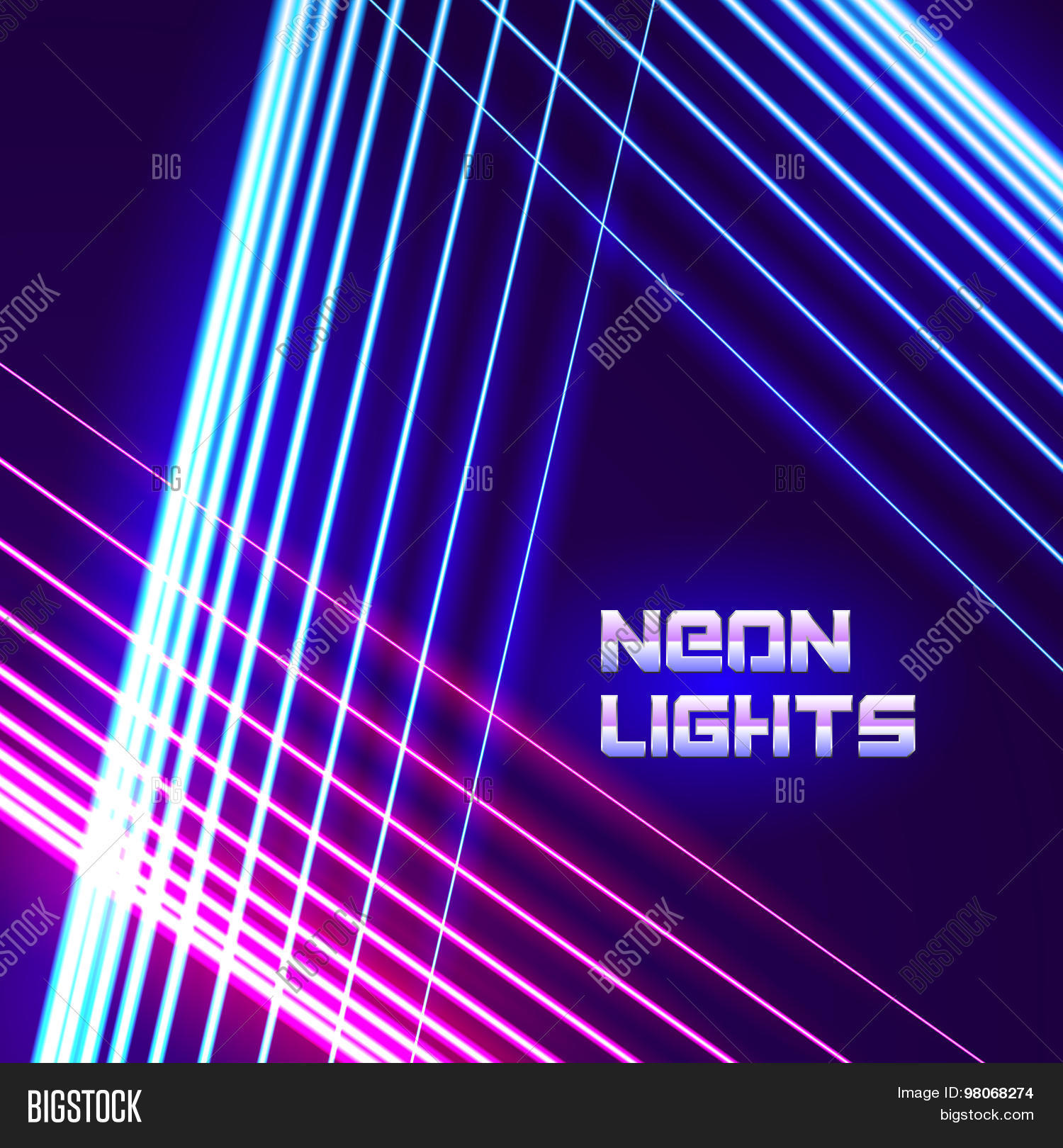 Bright Neon Lines Vector & Photo (Free Trial) | Bigstock
