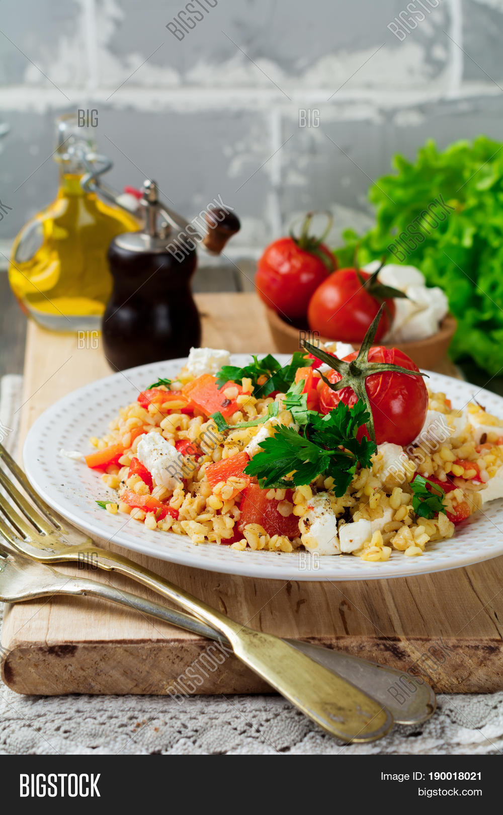Tabula. Bulgur Baked Image & Photo (Free Trial) | Bigstock