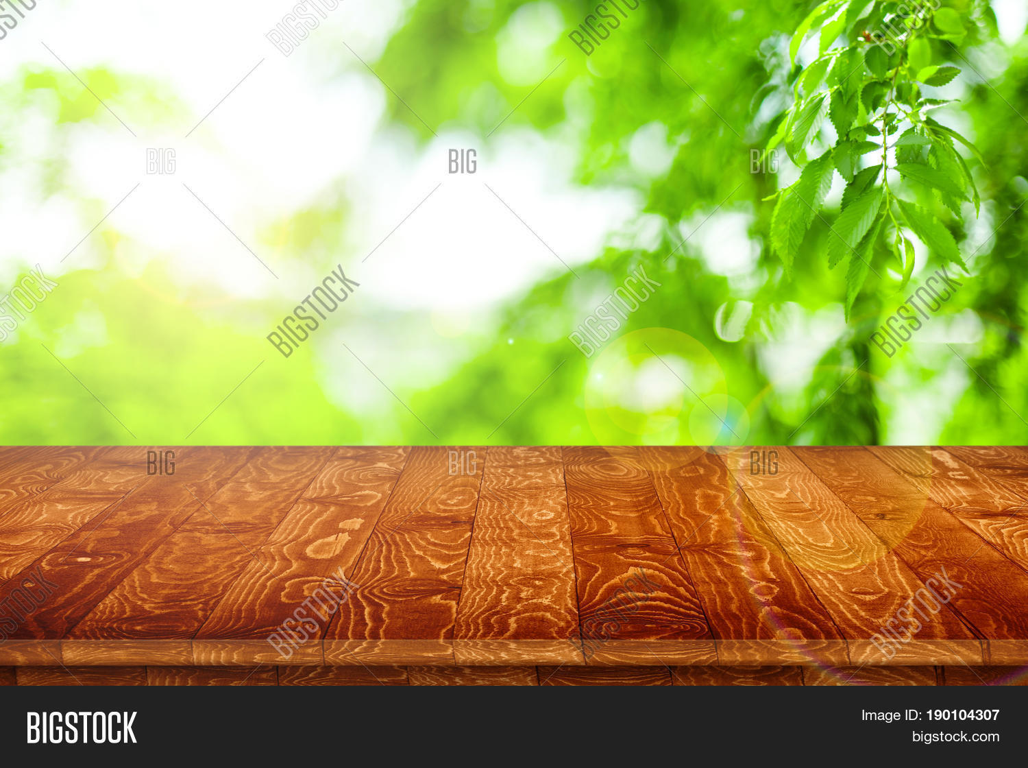 Wood Table Eco Style. Image & Photo (Free Trial) | Bigstock