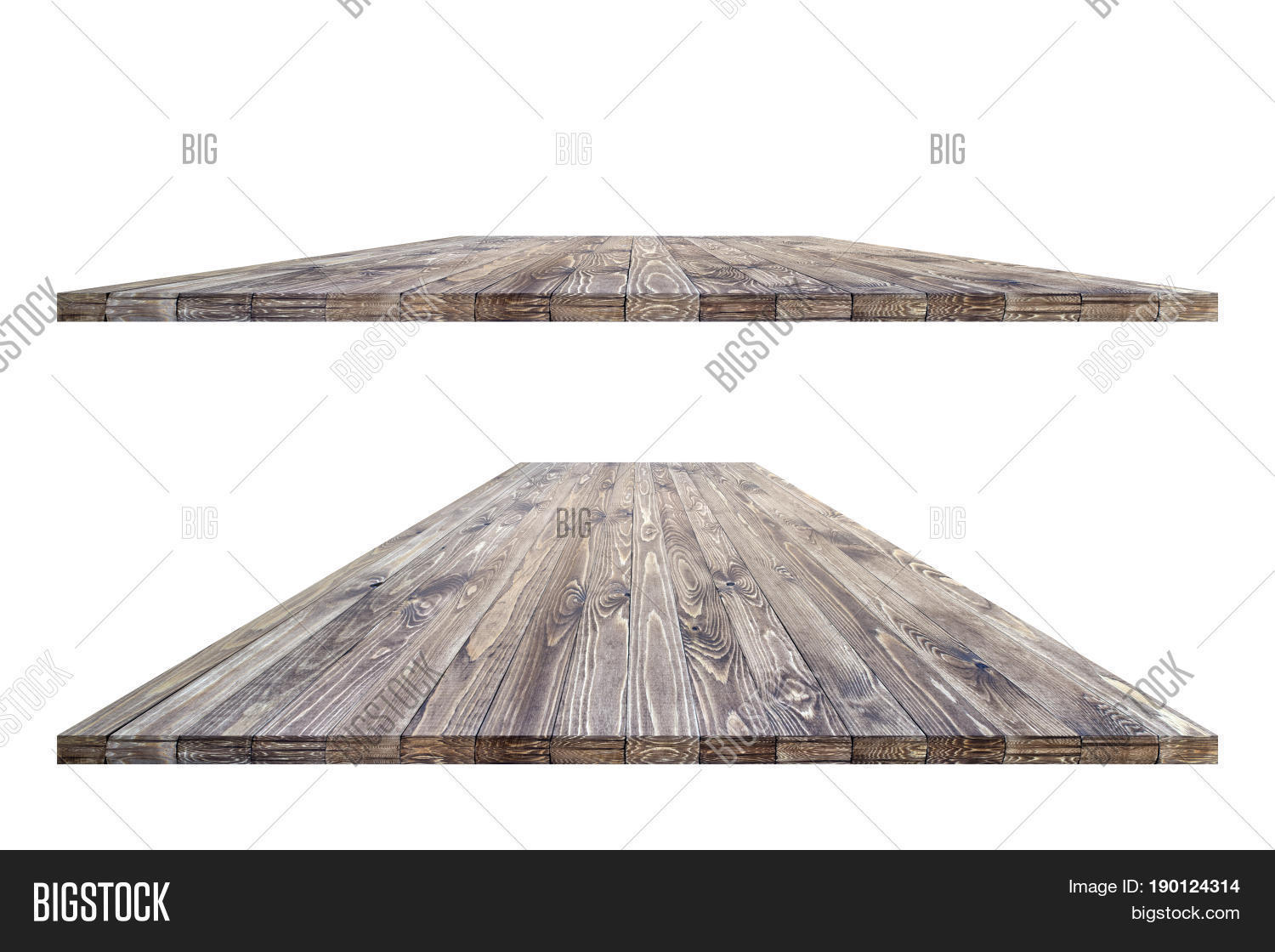 Two Empty Wood Table Image & Photo (Free Trial) | Bigstock