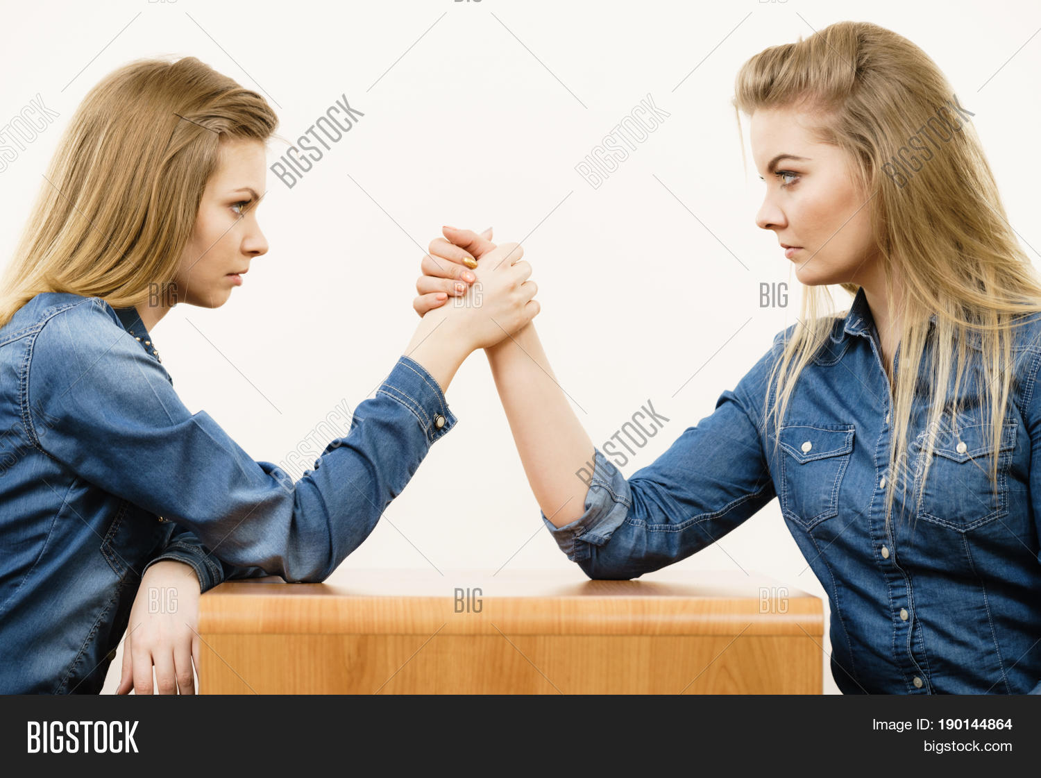 Two Women Having Arm Image & Photo (Free Trial) | Bigstock