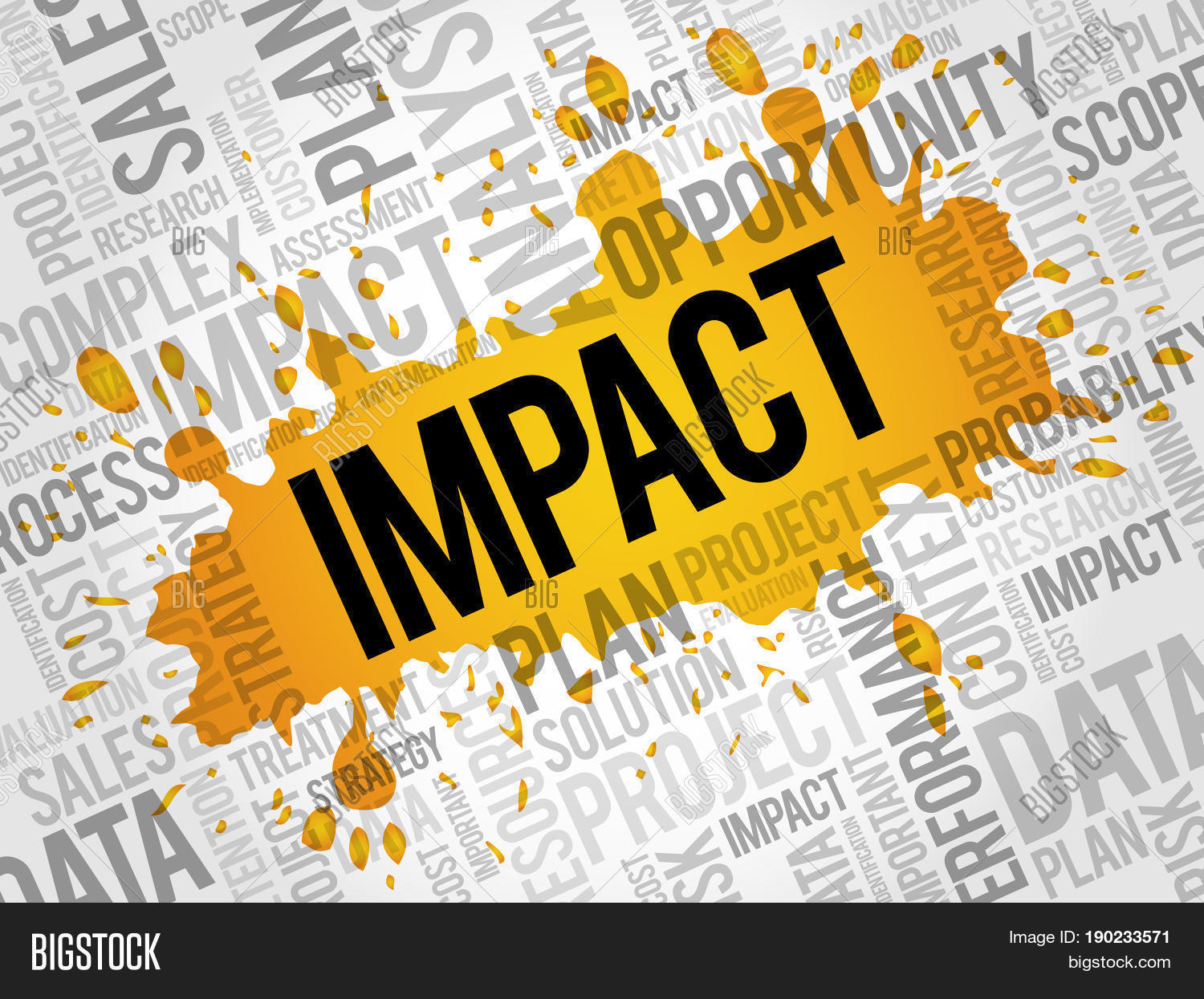 Impact Word Cloud Image & Photo (Free Trial) | Bigstock