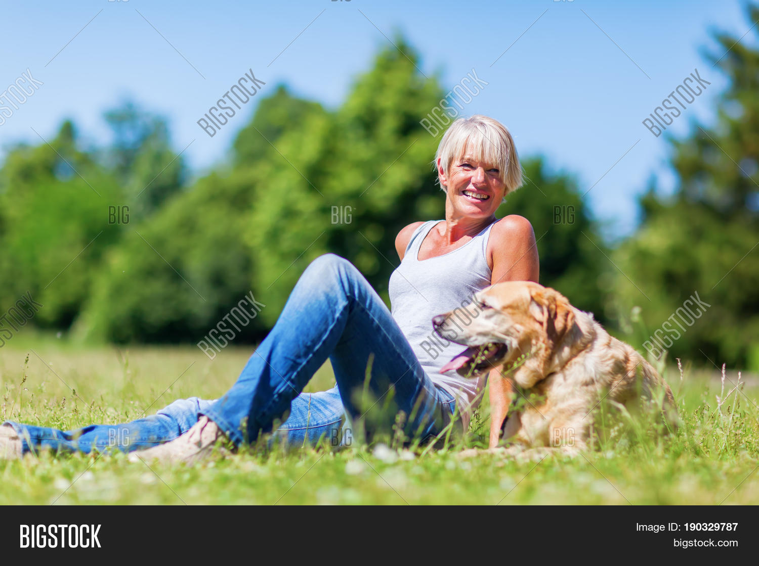 Mature Woman Dog Image & Photo (Free Trial) | Bigstock