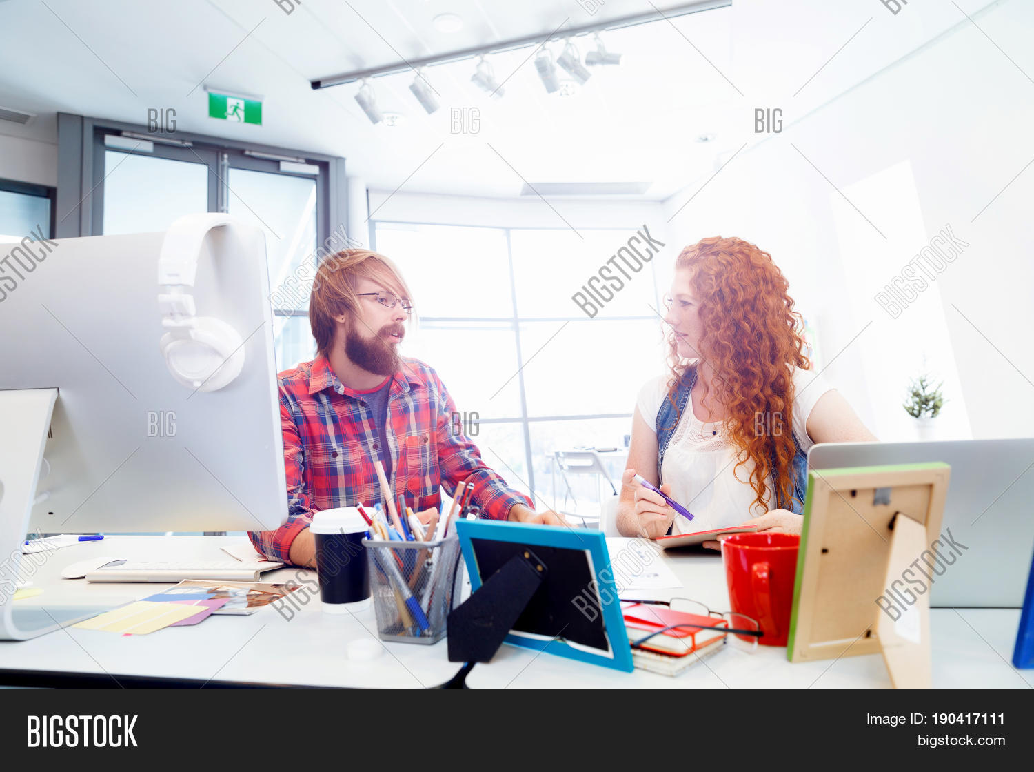 Two Co-workers Working Image & Photo (Free Trial) | Bigstock
