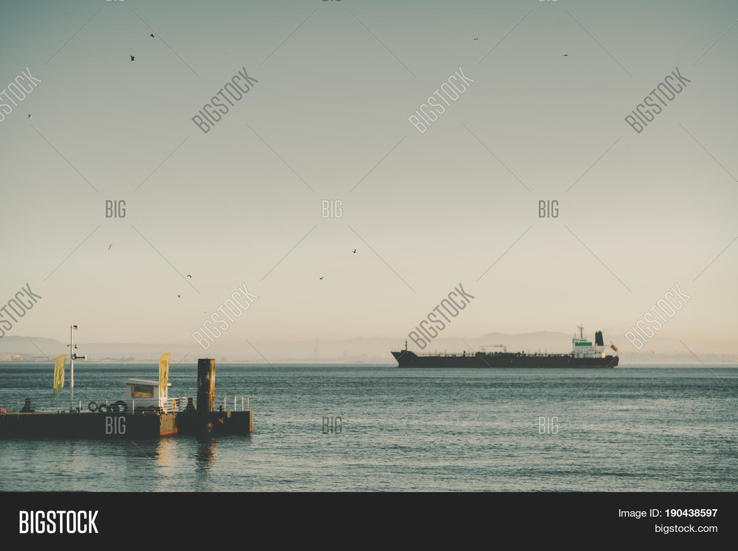 Huge Barge Cargo Ship Image & Photo (Free Trial) | Bigstock