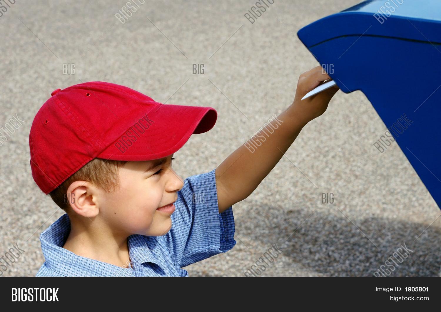 Boy Mailing Letter Image & Photo (Free Trial) | Bigstock