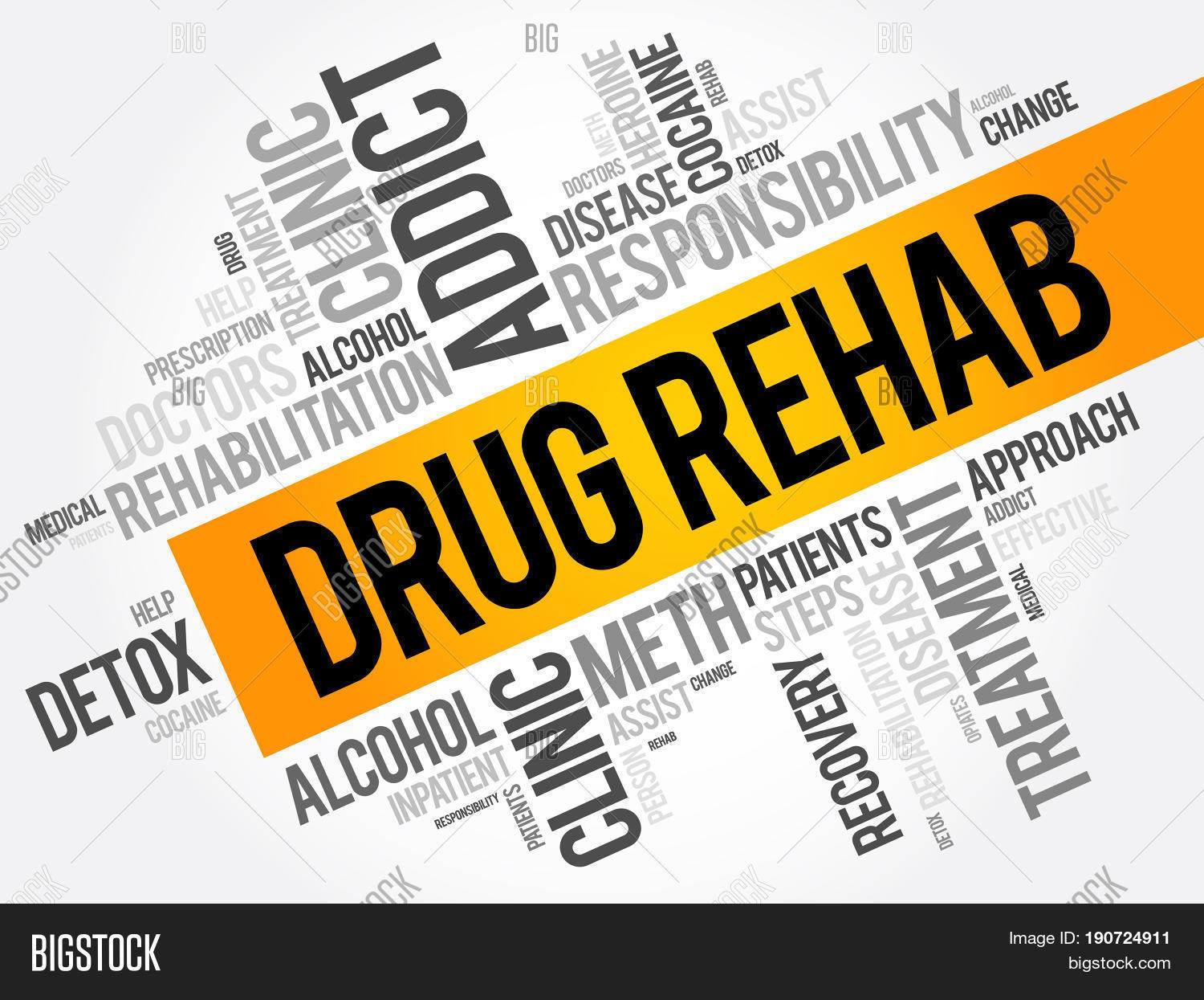 Drug Rehab Word Cloud Image & Photo (Free Trial) | Bigstock