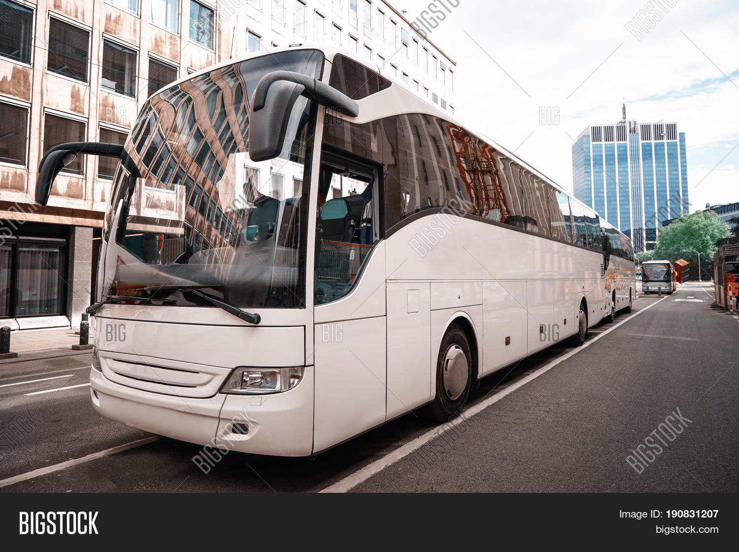 New Modern Bus Parked Image & Photo (Free Trial) | Bigstock