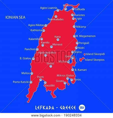 Island Lefkada Greece Vector & Photo (Free Trial) | Bigstock