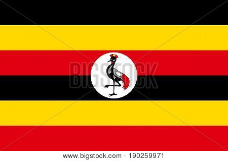 Flag Uganda. Symbol Vector & Photo (Free Trial) | Bigstock