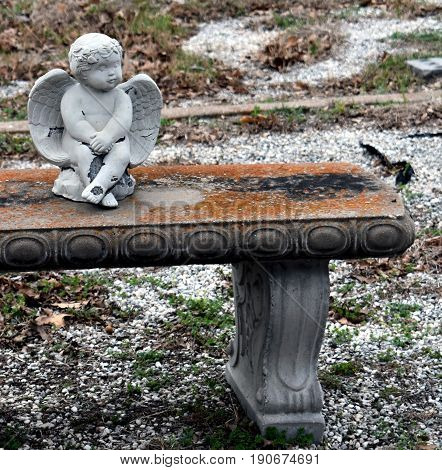 Lone Angel Sitting On Image & Photo (Free Trial) | Bigstock