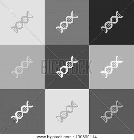 DNA Sign. Vector. Vector & Photo (Free Trial) | Bigstock
