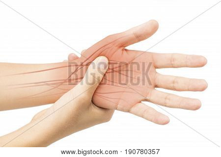 Hand Nerve Pain White Image & Photo (Free Trial) | Bigstock