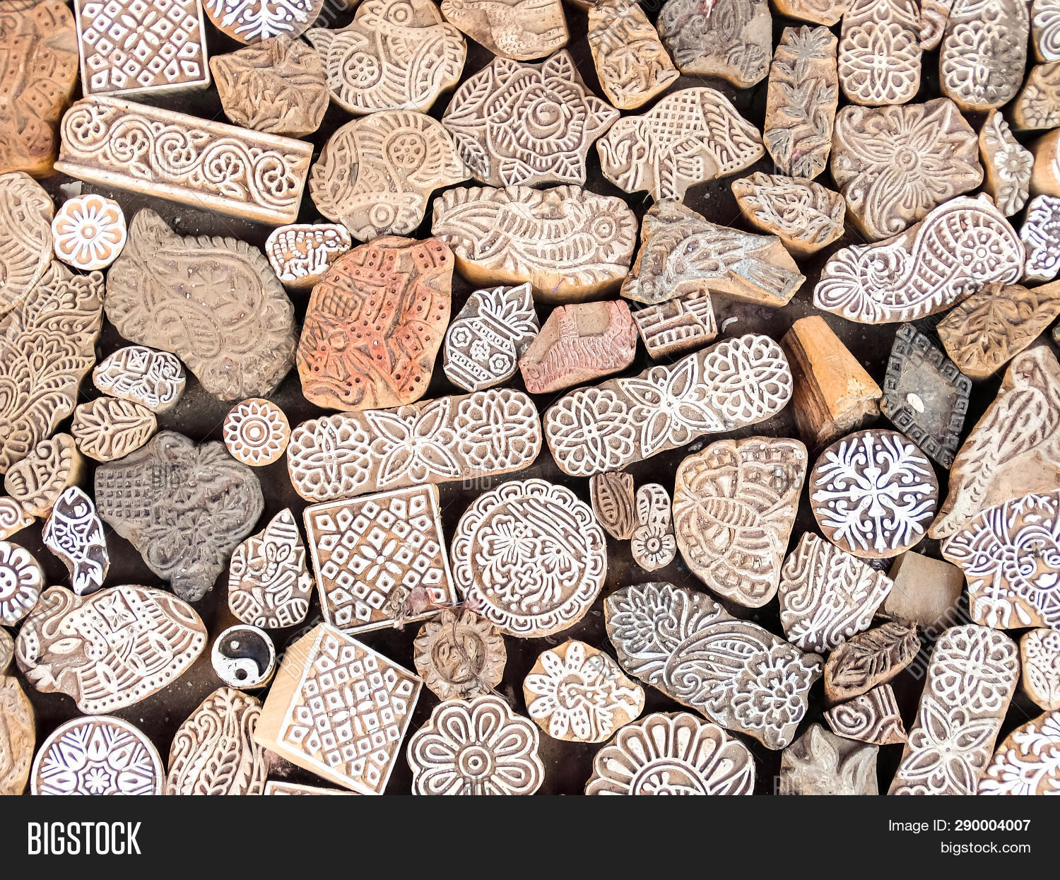 Wooden Stamps Printing Image & Photo (Free Trial) | Bigstock