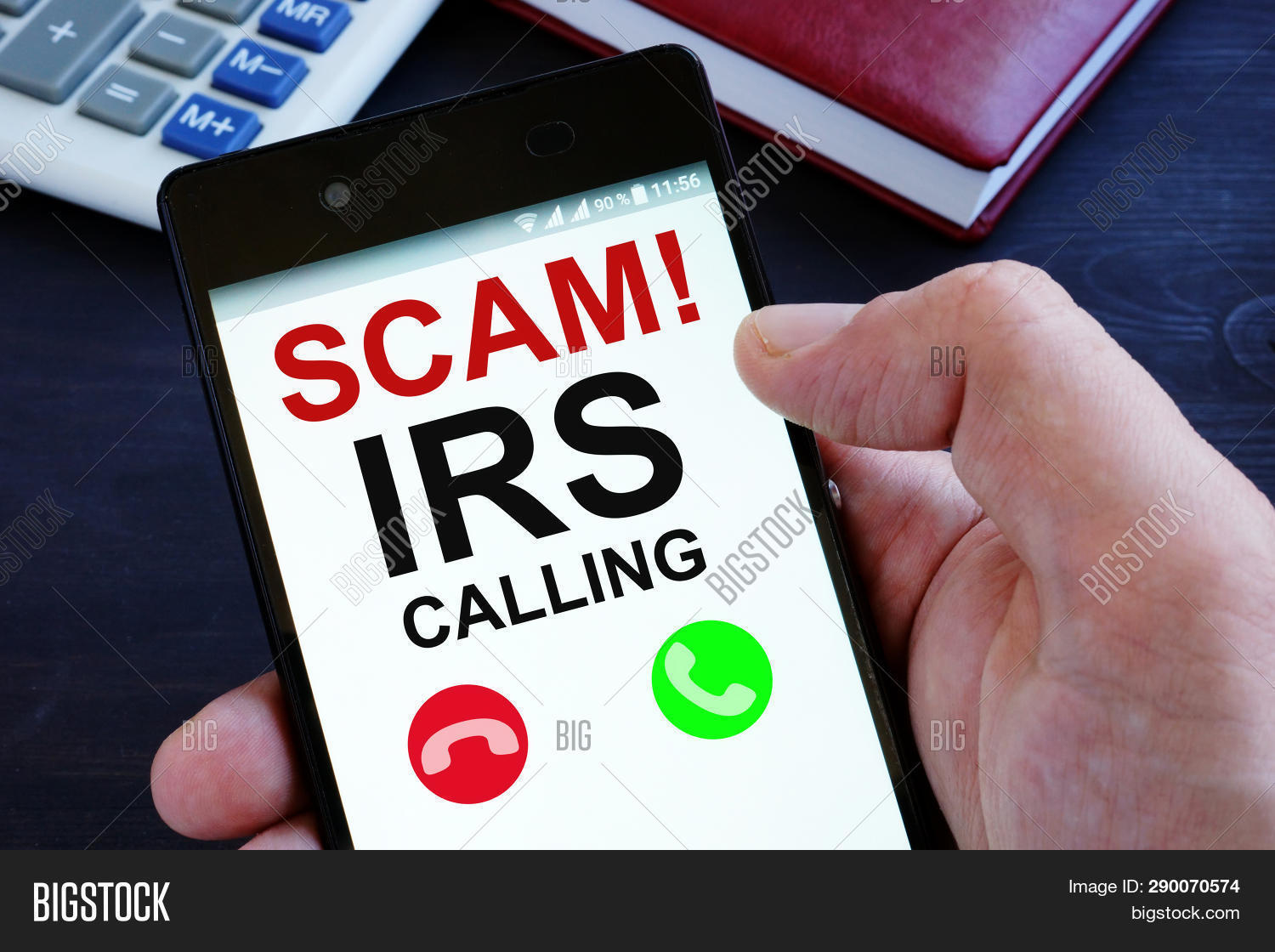 Hand Holding Phone Irs Image & Photo (Free Trial) | Bigstock