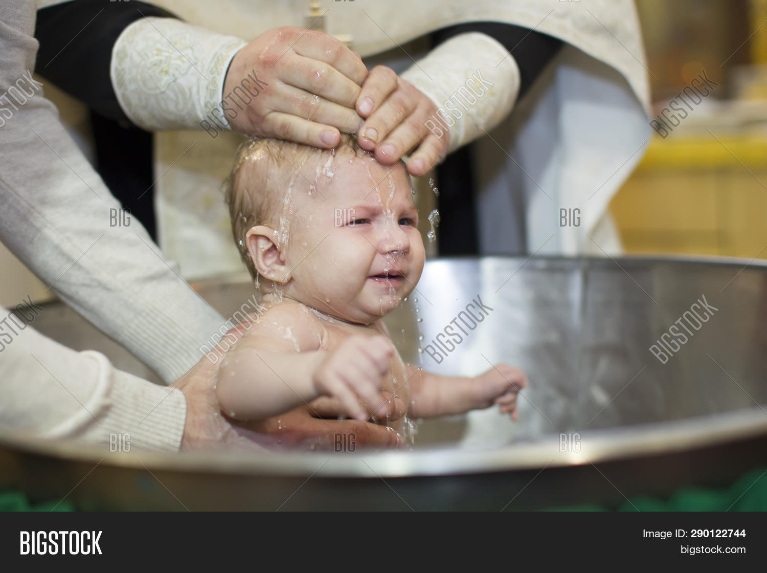 Priest Pours Water On Image & Photo (Free Trial) | Bigstock