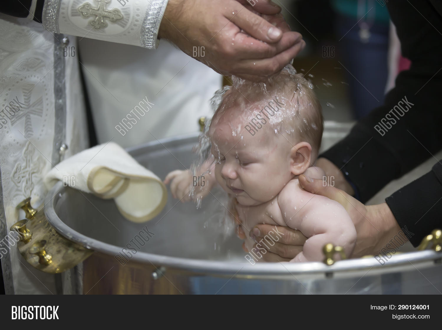Priest Pours Water On Image & Photo (Free Trial) | Bigstock
