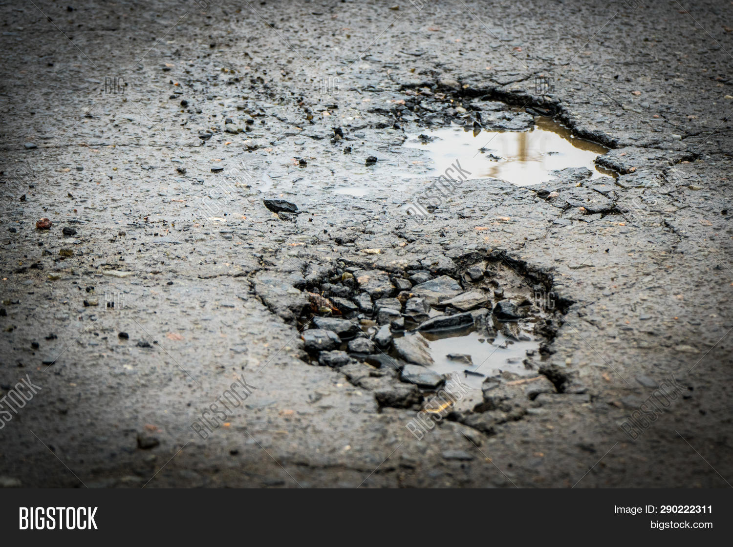 Hole Road. Asphalt Image & Photo (Free Trial) | Bigstock