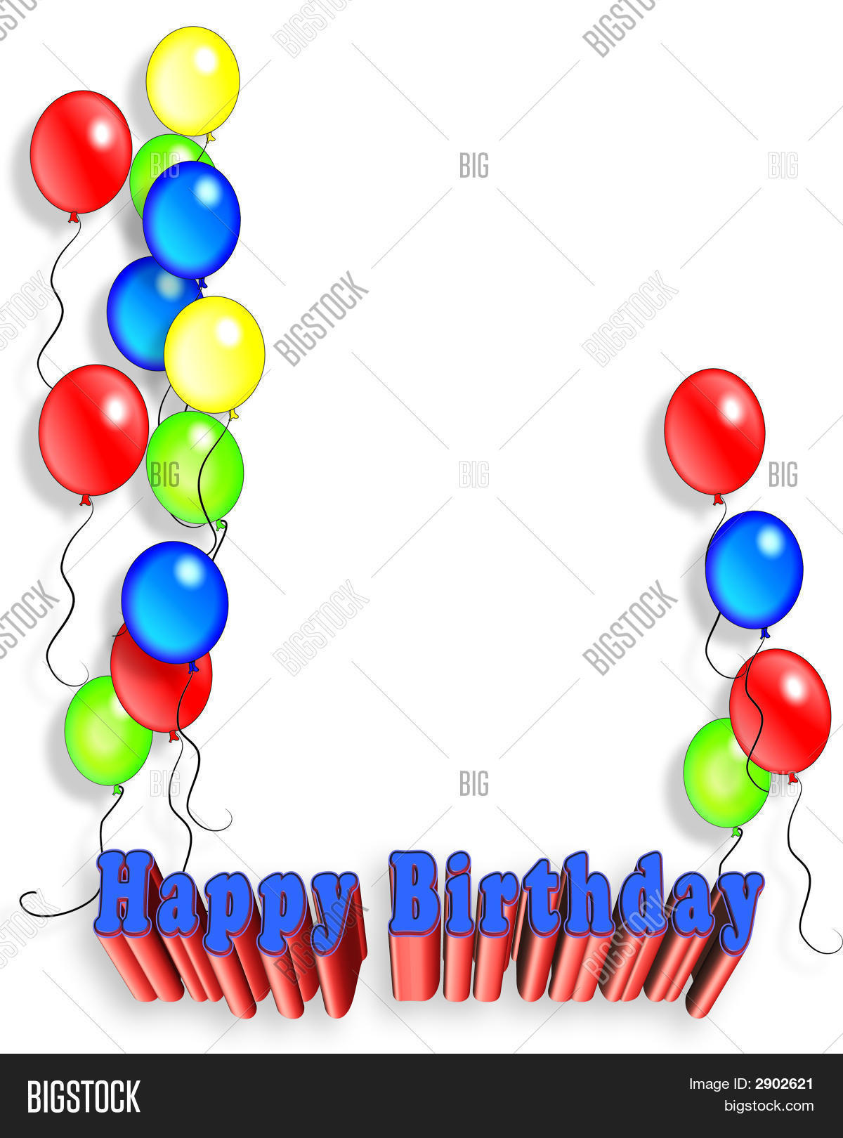Birthday Border Image & Photo (Free Trial) | Bigstock