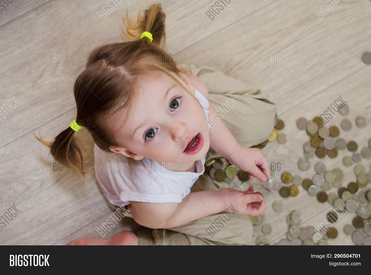 Little Girl Counting Image & Photo (Free Trial) | Bigstock
