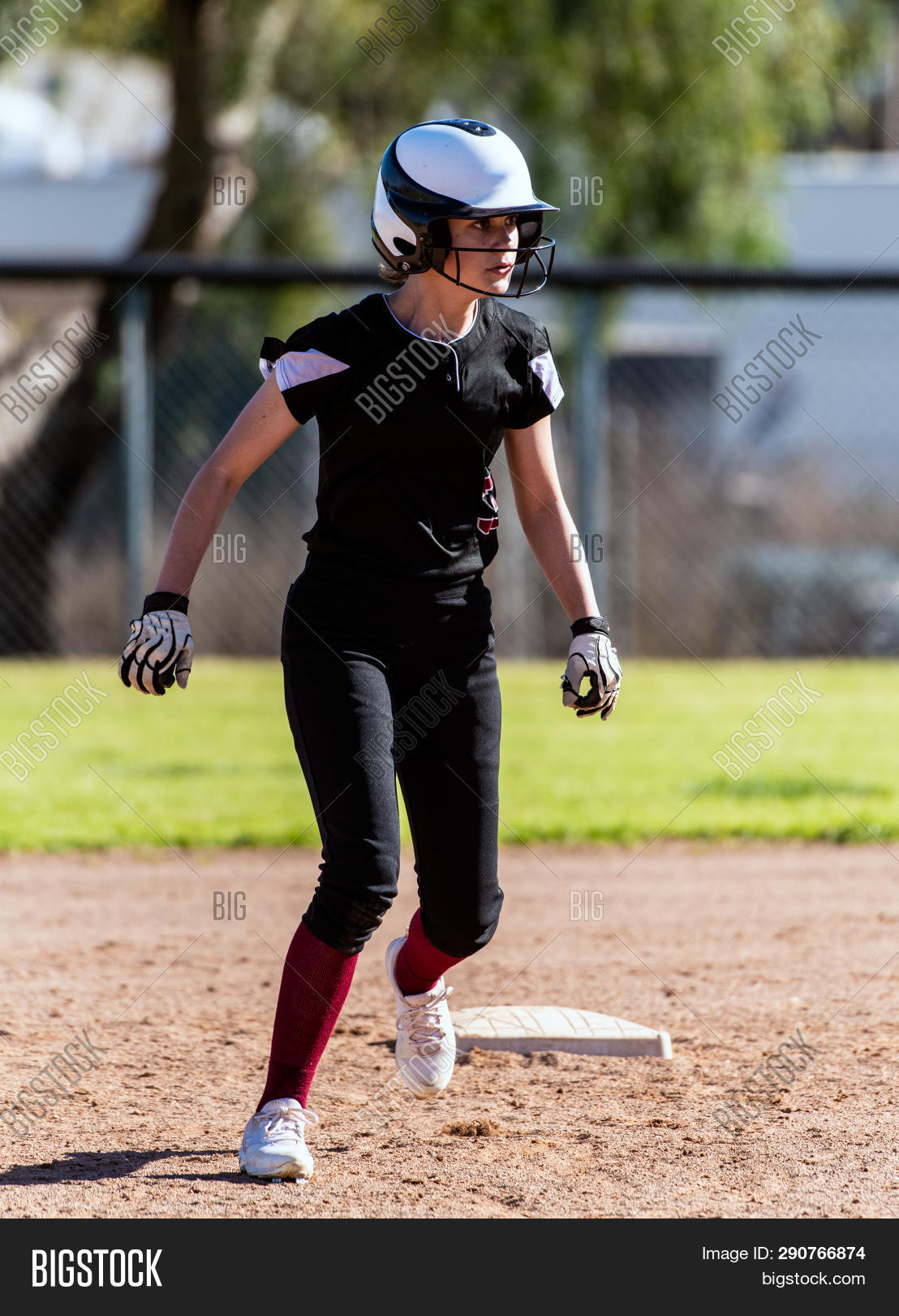 Female Softball Player Image & Photo (Free Trial) | Bigstock