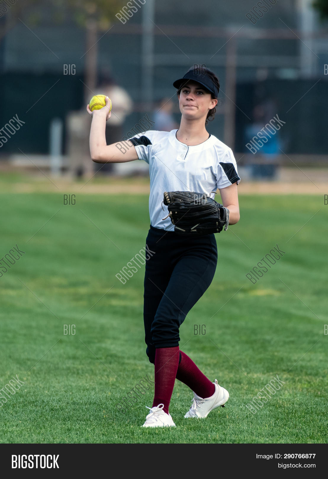 Female Teen Softball Image & Photo (Free Trial) | Bigstock