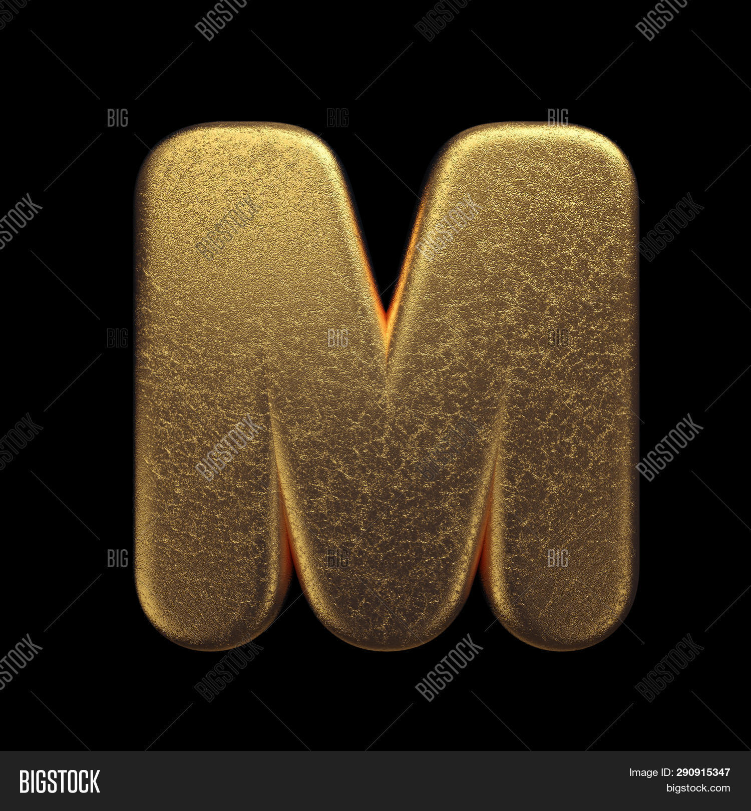 Gold Letter M - Upper- Image & Photo (Free Trial) | Bigstock