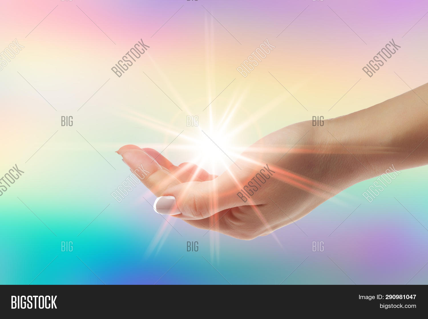 Healing Hands Bright Image & Photo (Free Trial) | Bigstock