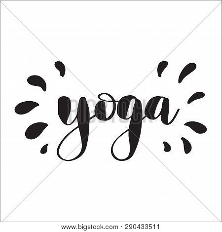 Yoga Hand Written Vector & Photo (Free Trial) | Bigstock