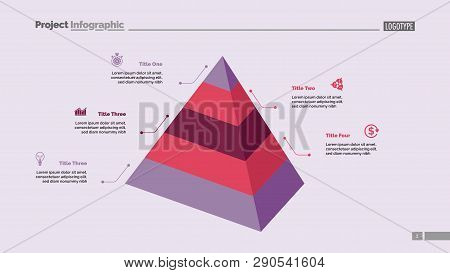 Pyramid Diagram Five Level Pyramid Model Five Level Pyramid Vector