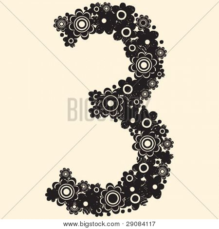 Floral Numerals, Vector & Photo (Free Trial) | Bigstock