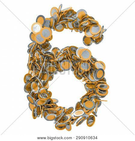 Number 6 Euro Coins. Image & Photo (Free Trial) | Bigstock