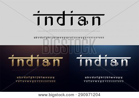 India Alphabet Font Vector & Photo (Free Trial) | Bigstock
