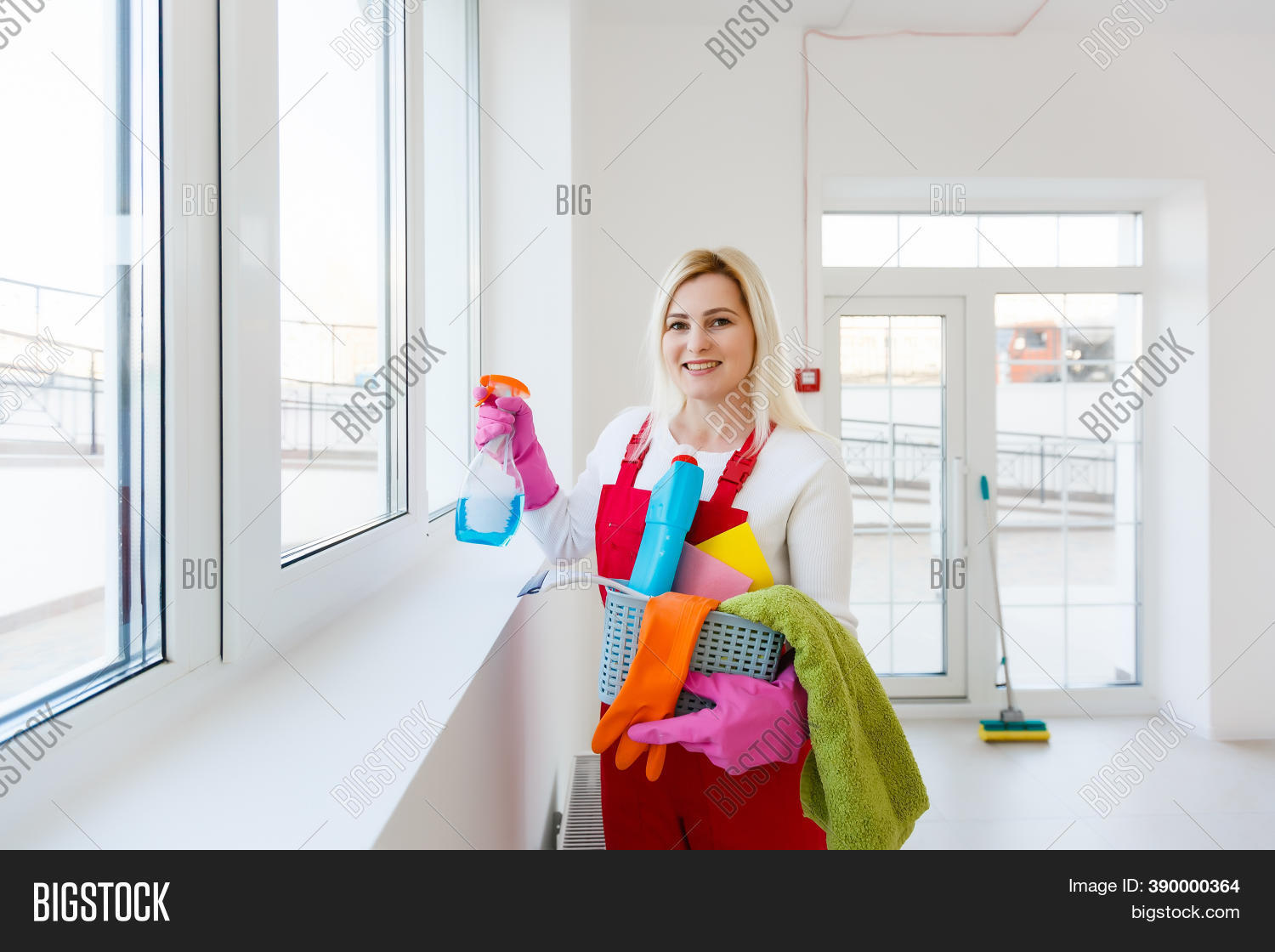 Cleaning Lady Bucket Image & Photo (Free Trial) | Bigstock