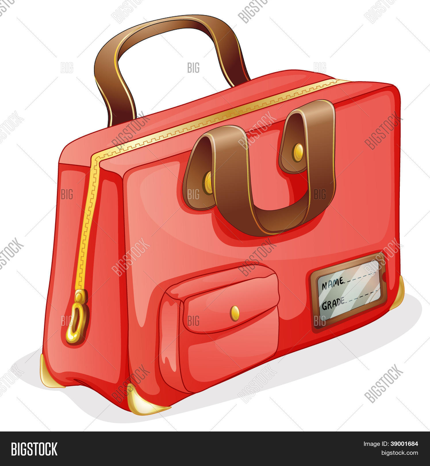 Illustration Red Bag Image & Photo (Free Trial) | Bigstock