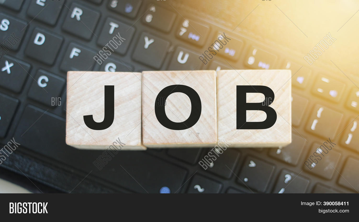 Cubes Word Job Front Image & Photo (Free Trial) | Bigstock