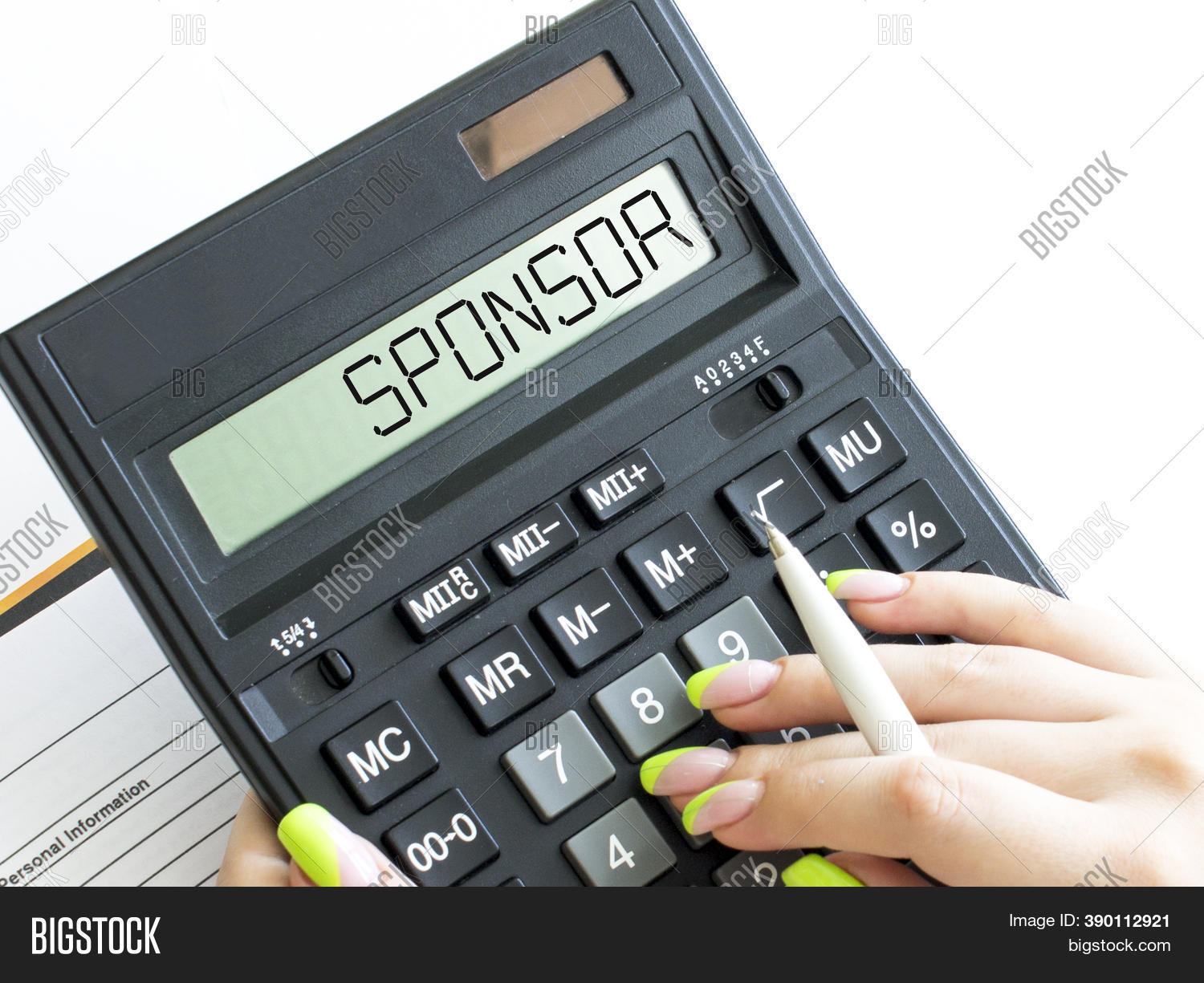 Calculator Text Image & Photo (Free Trial) | Bigstock
