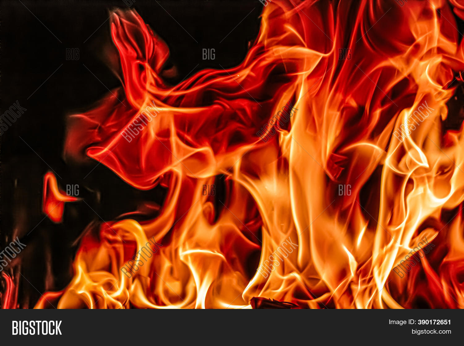 Hot Fire Flames Nature Image & Photo (Free Trial) | Bigstock