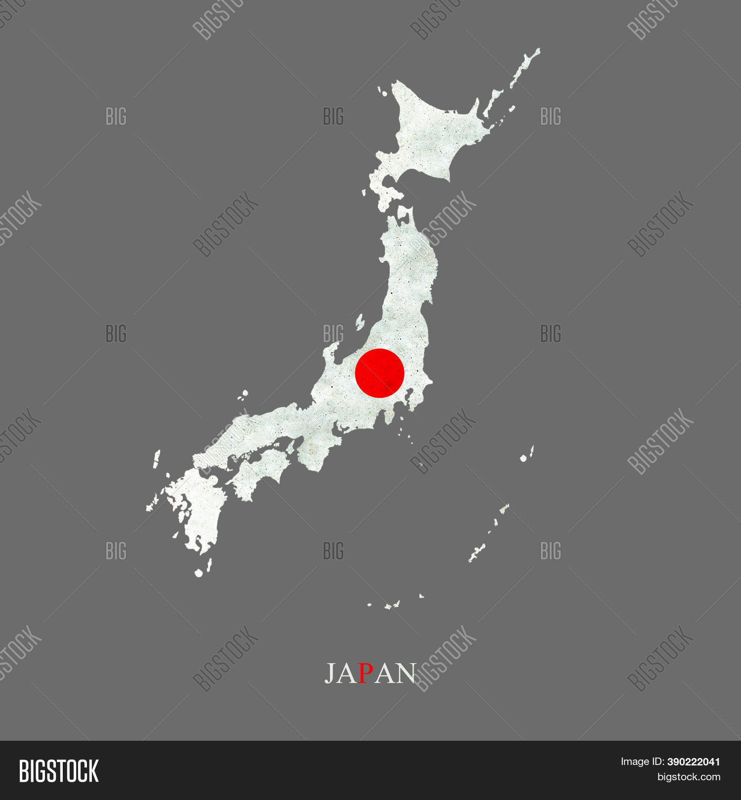 Japan Flag Form Map Image & Photo (Free Trial) | Bigstock