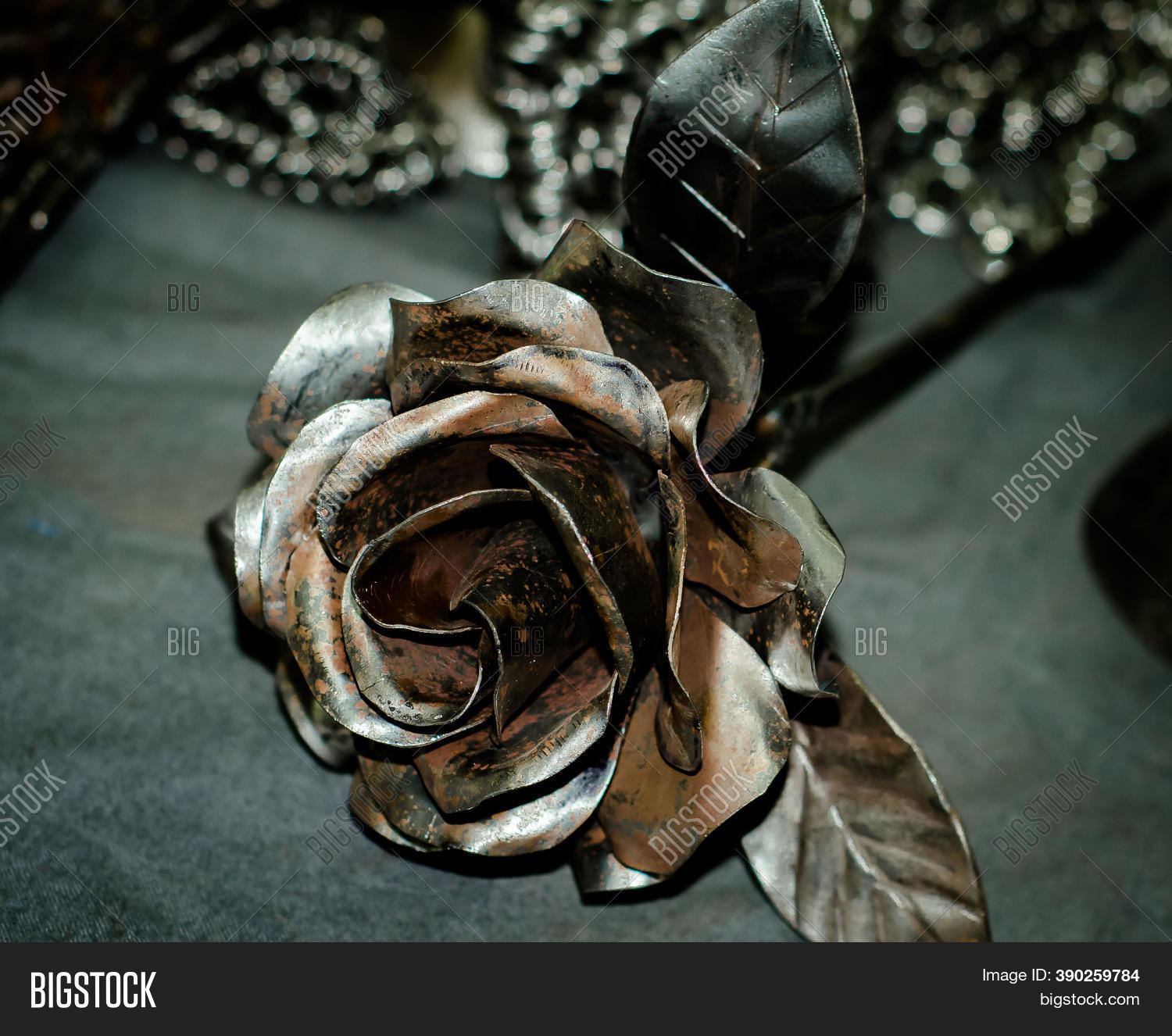 Rose Flower Made Metal Image & Photo (Free Trial) | Bigstock