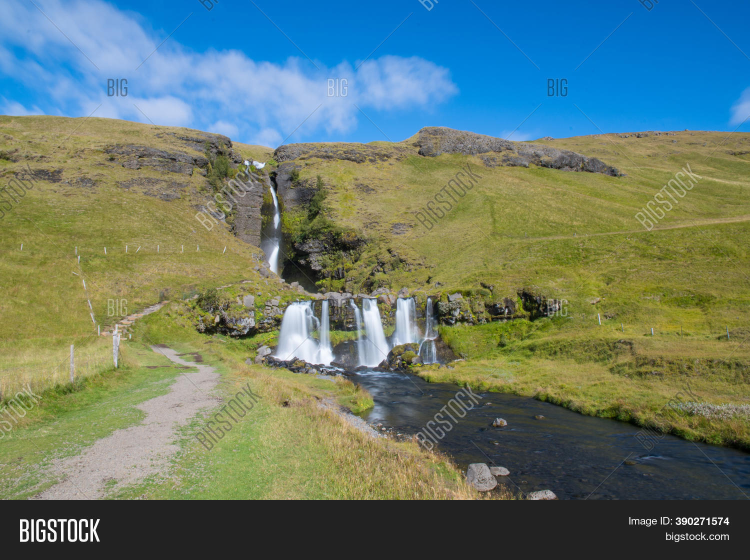 Gluggafoss Waterfall Image & Photo (Free Trial) | Bigstock