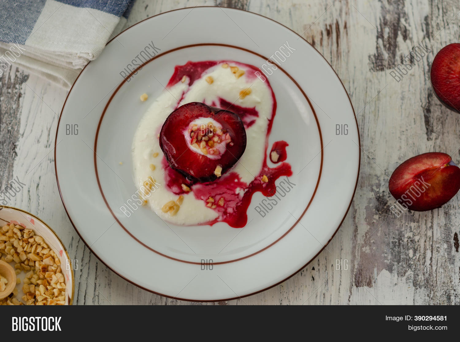 Damson Plum Dessert. Image & Photo (Free Trial) | Bigstock