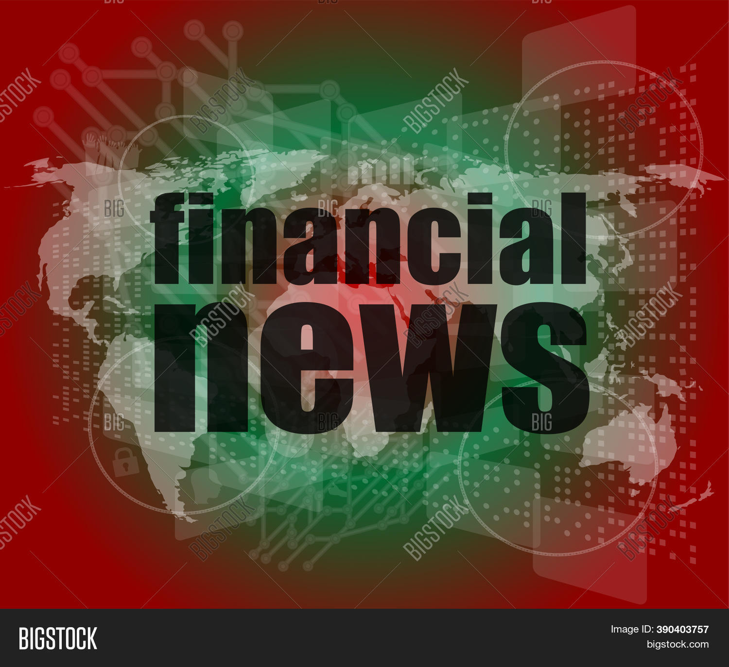 Financial News Words Image & Photo (Free Trial) | Bigstock