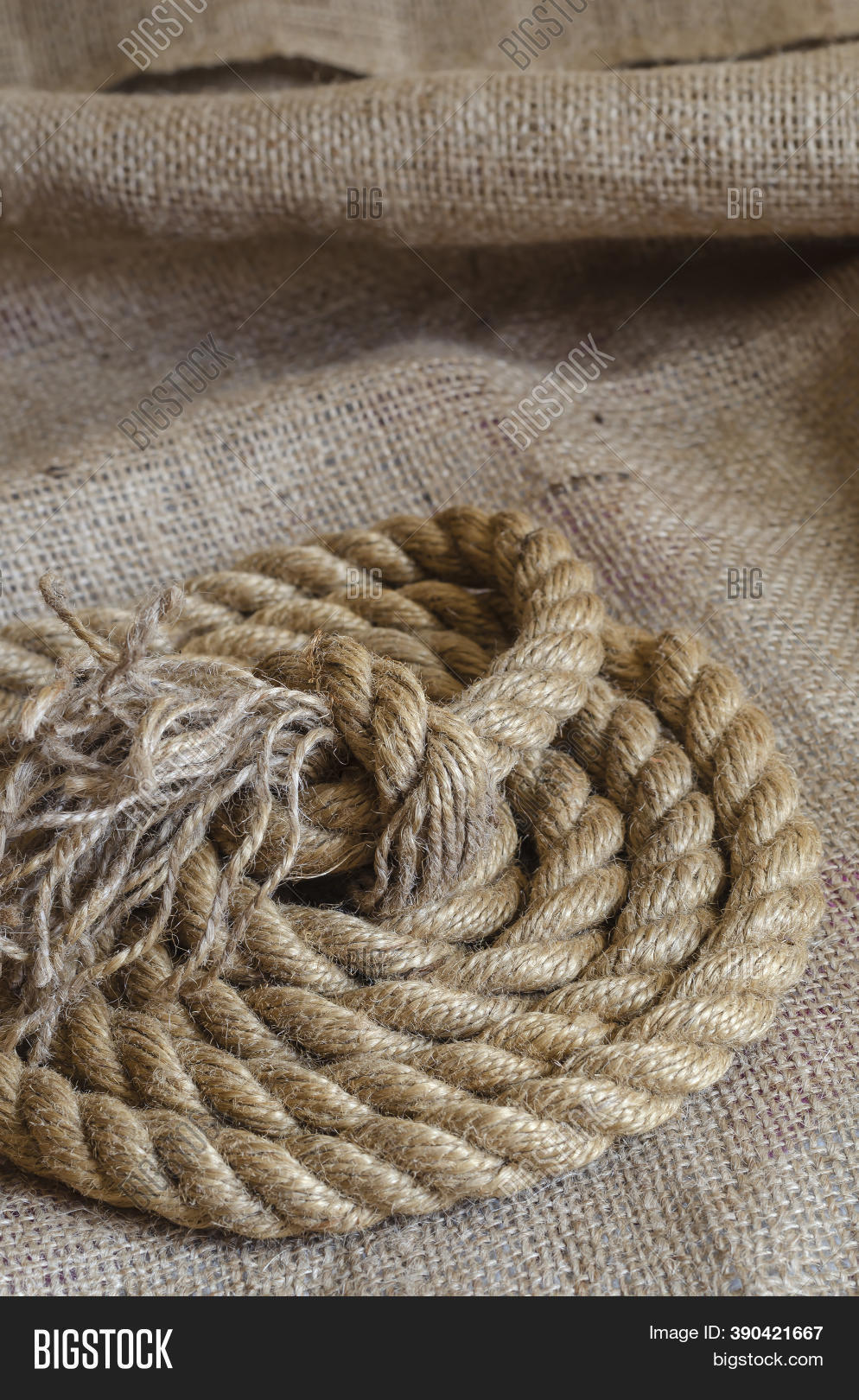 Thick Natural Rope Image & Photo (Free Trial) | Bigstock